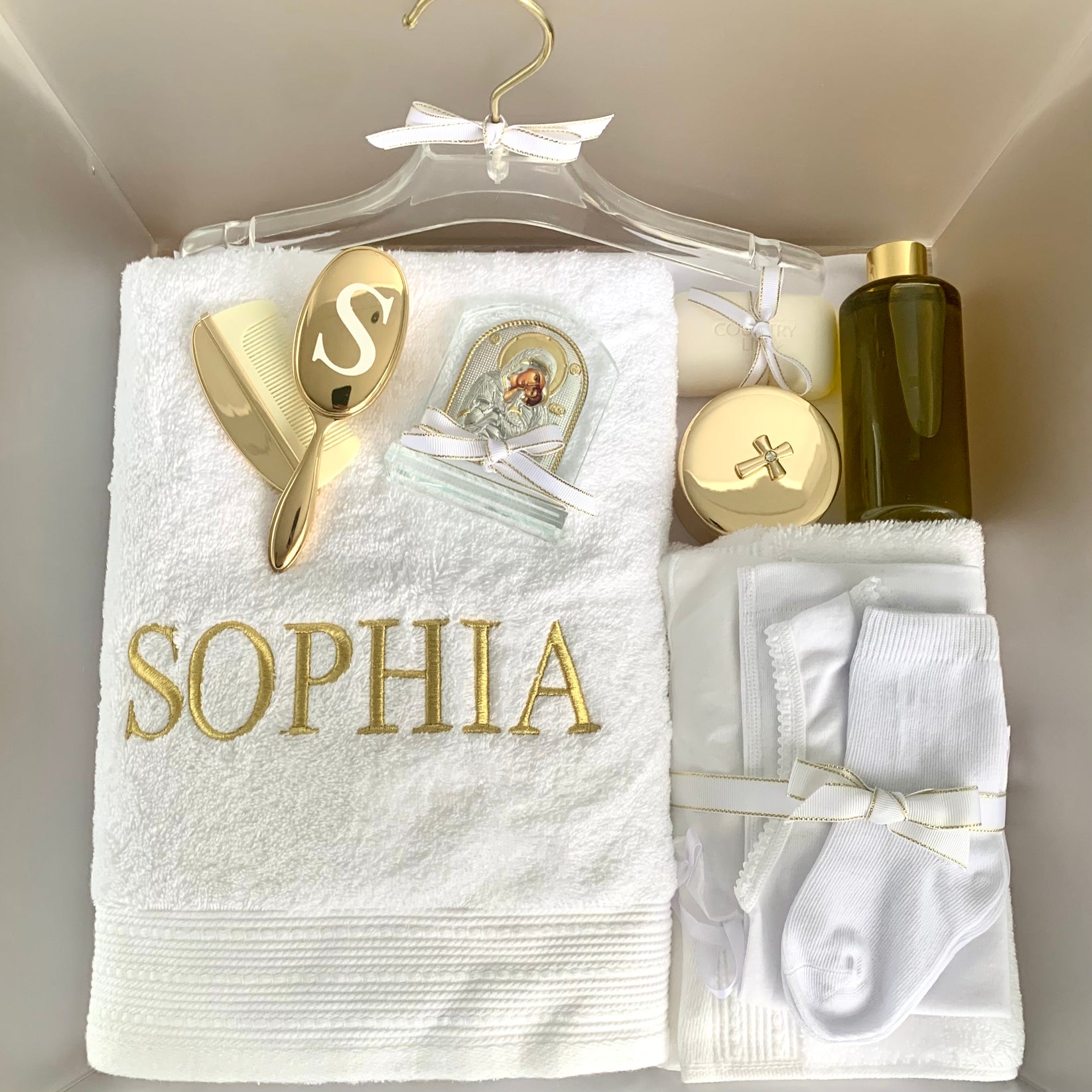 Deluxe Orthodox Christening Box Set - Gold - CONTENTS ONLY – All Things ...