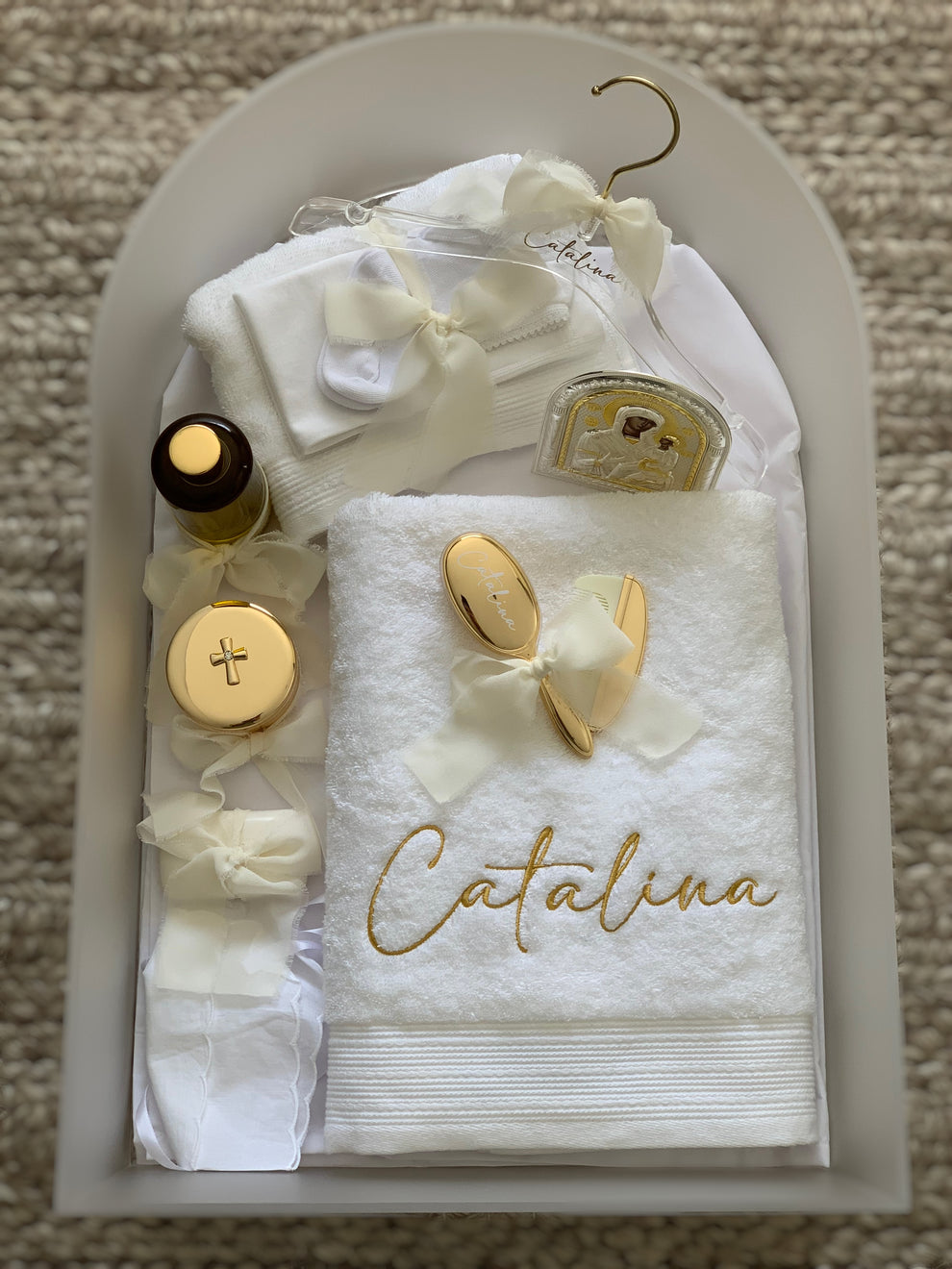 Deluxe Orthodox Christening Box Set - Gold - CONTENTS ONLY – All Things ...