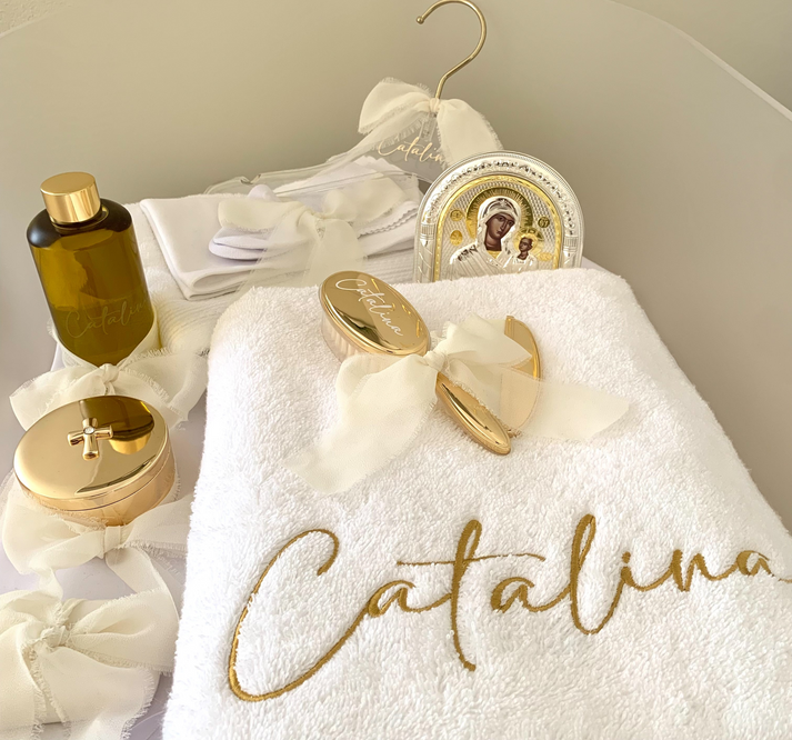 Deluxe Orthodox Christening Box Set - Gold - CONTENTS ONLY – All Things ...