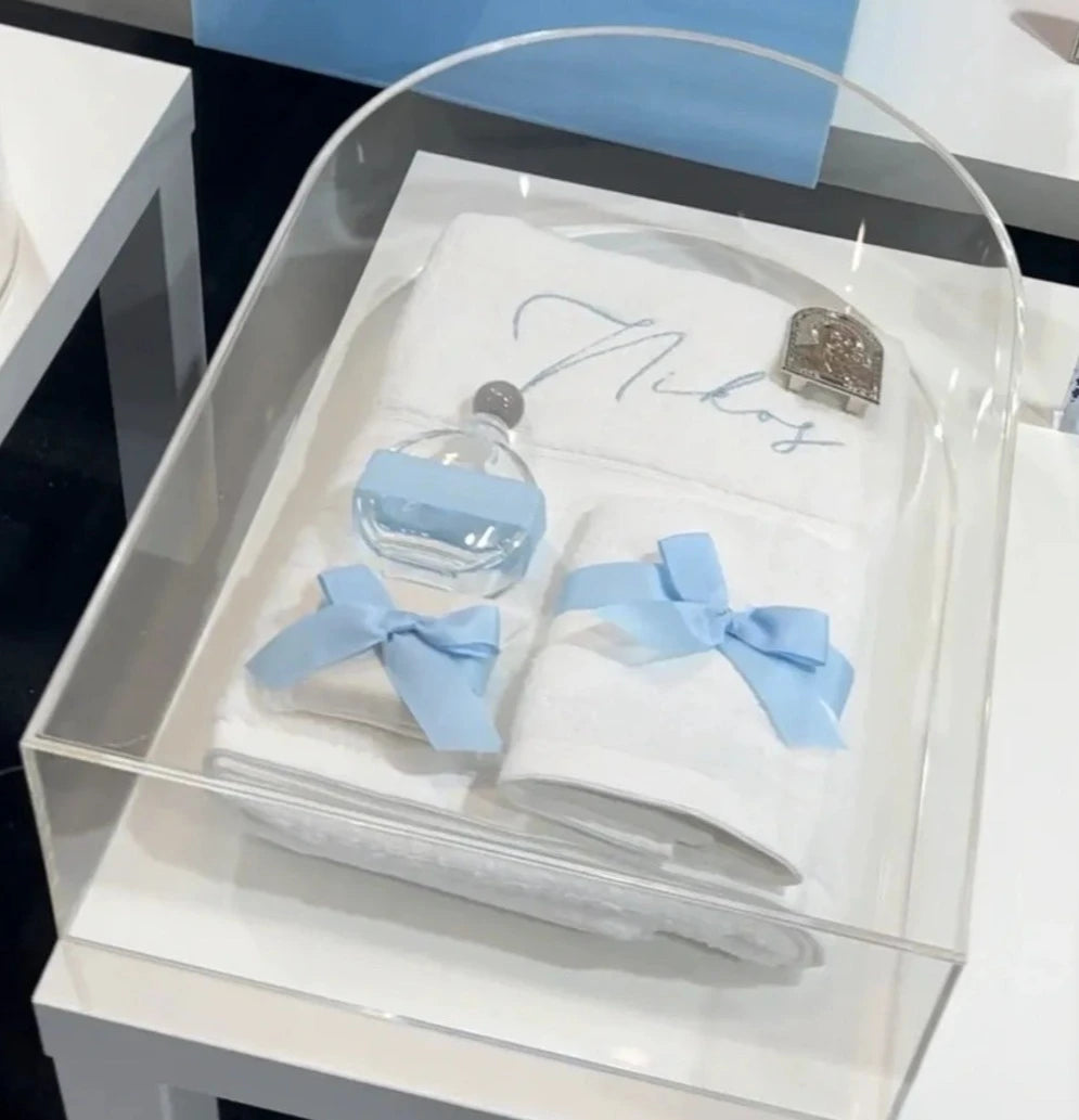Clear Arch Acrylic Christening Box - Clear or Frosted Lid – All Things ...