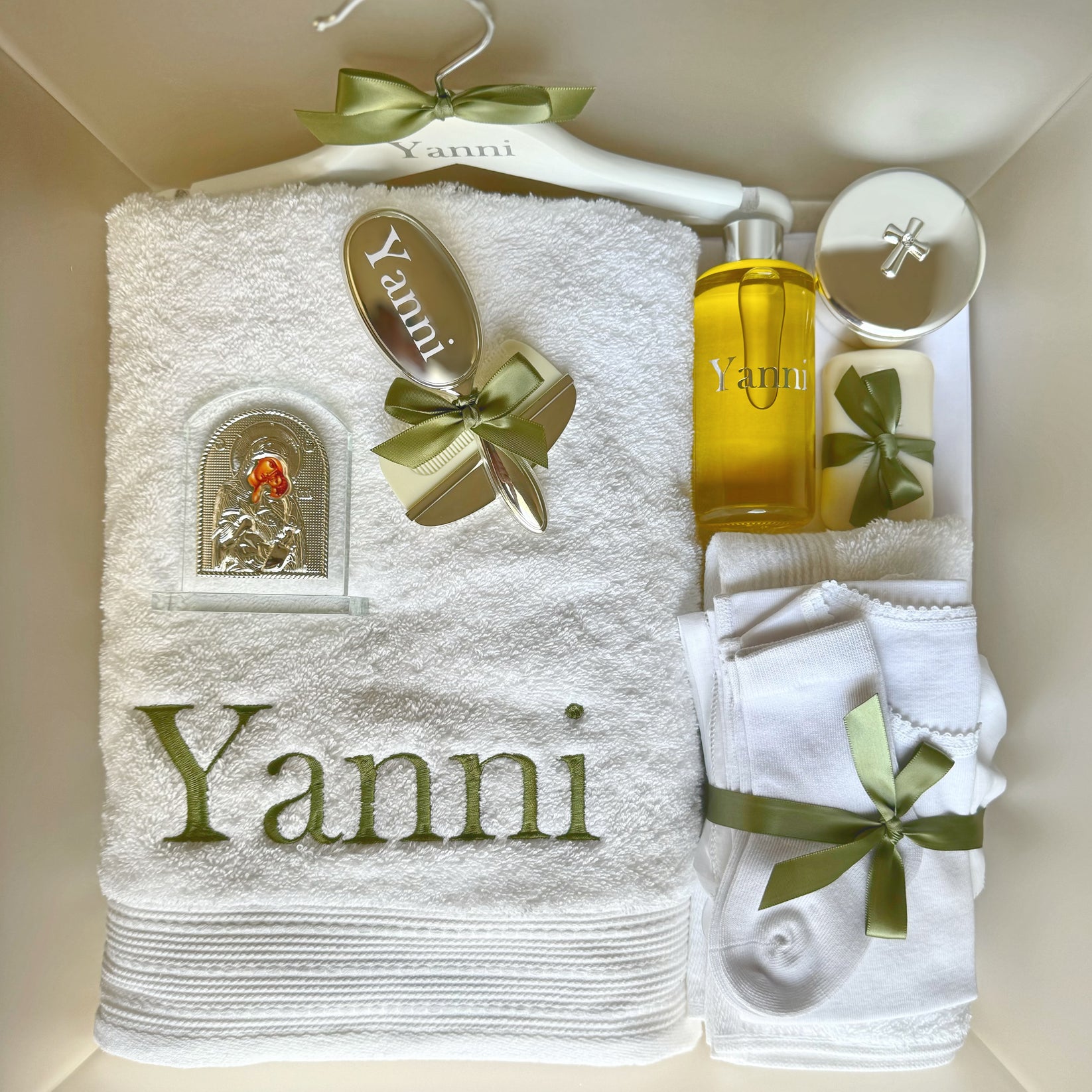 Deluxe Orthodox Christening Box Set - Silver - CONTENTS ONLY – All ...