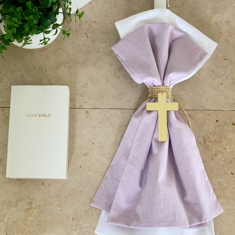 Orthodox Christening Candle (Lambatha) - Linen – All Things Christenings